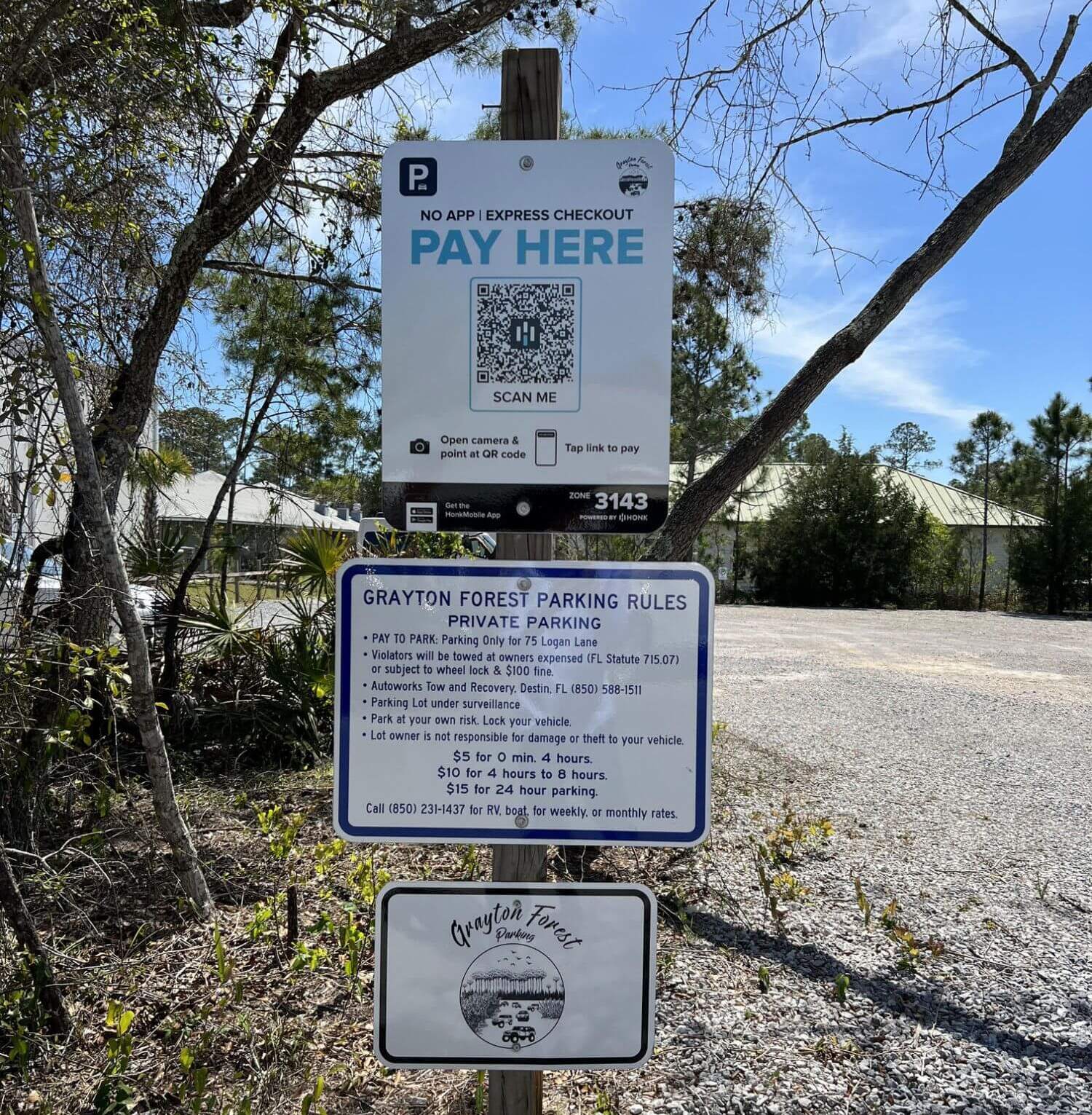 Grayton Forest Parking